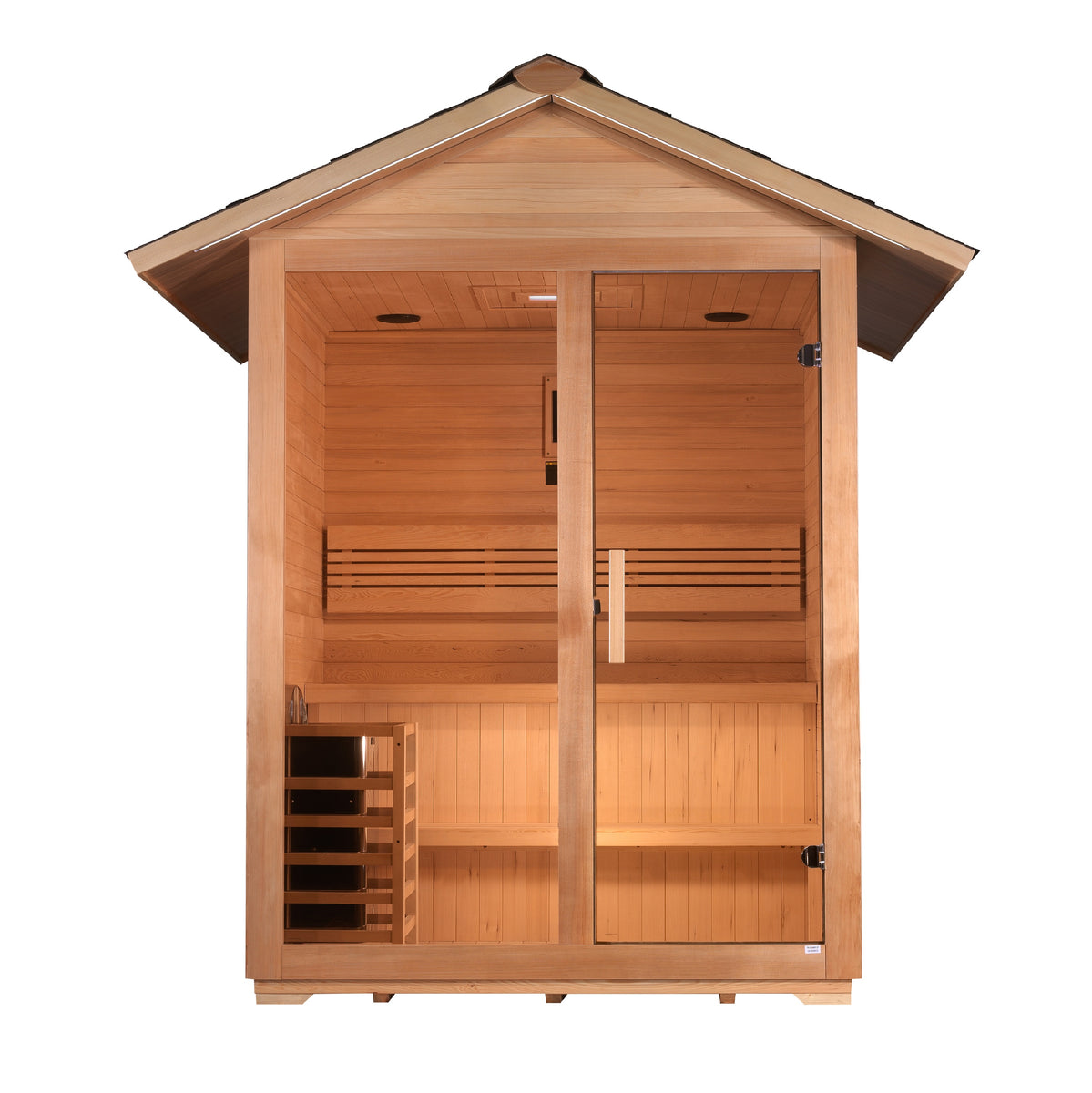 Golden Designs "Arlberg" 3 Person Traditional Outdoor Sauna - Canadian ...
