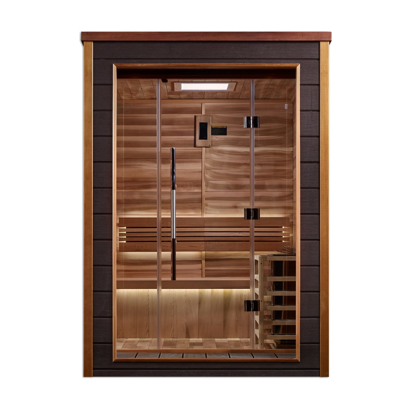 Golden Designs "Narvik" 2 Person Outdoor-Indoor Traditional Sauna (GDI ...