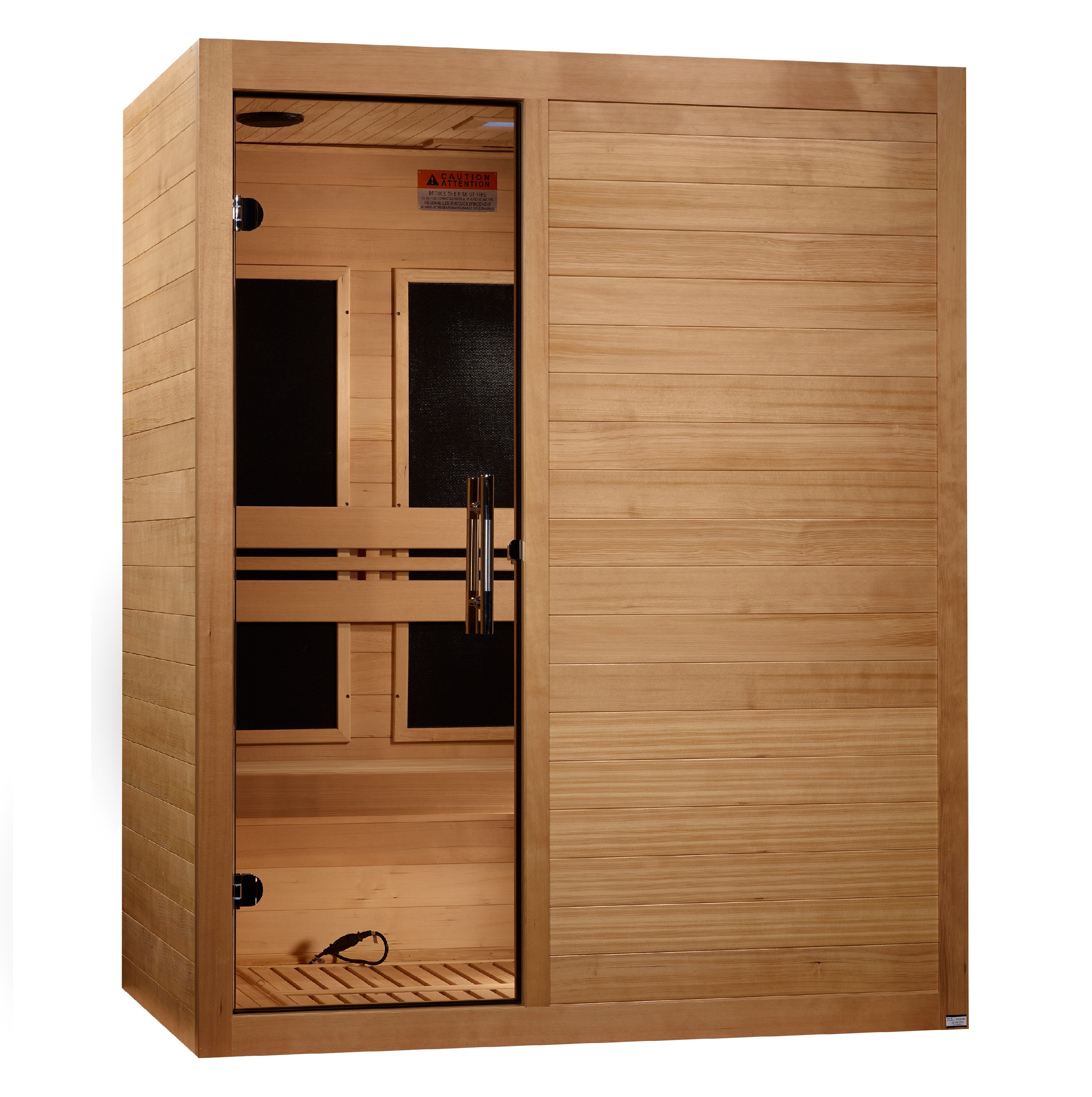 Maxxus "S-Line" 3 Person Low EMF FAR IR Sauna (MX-S306-01) – Golden Designs Inc (NA)